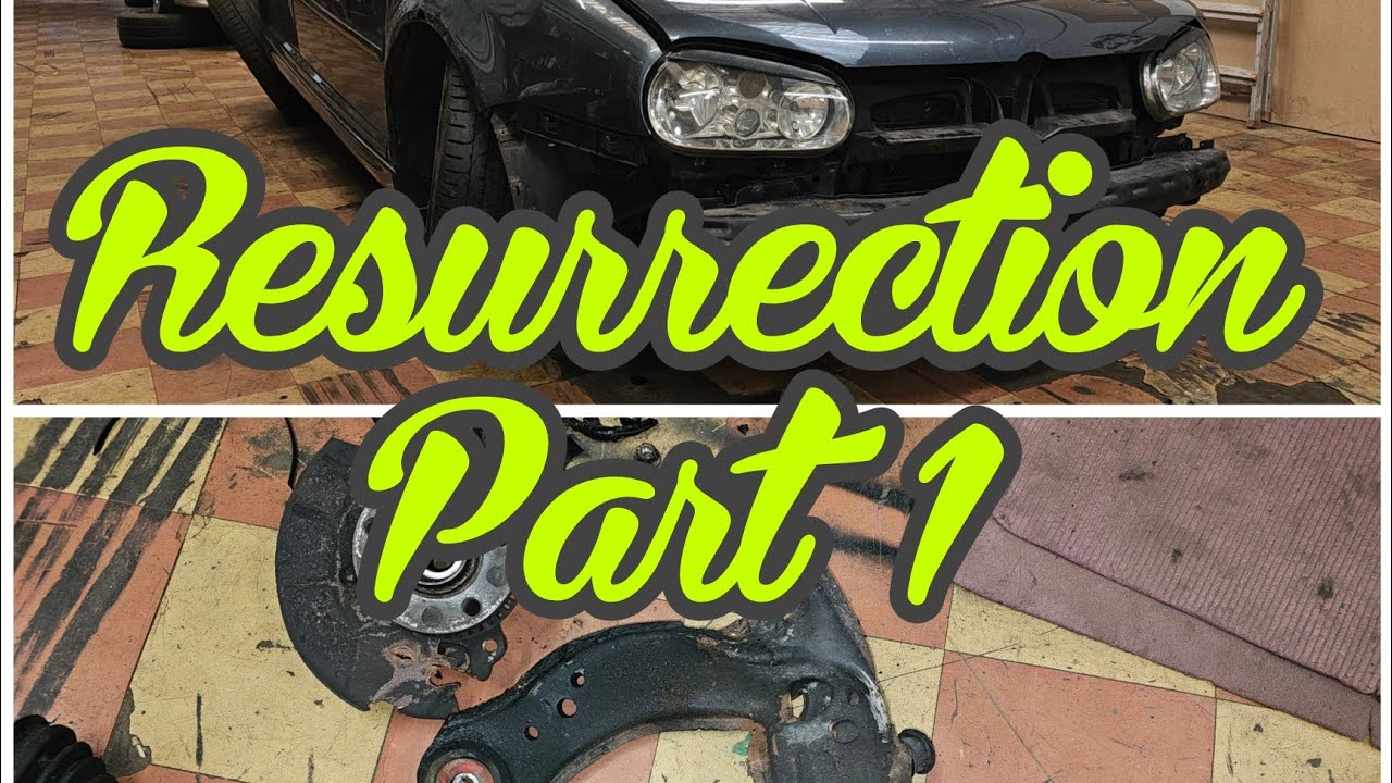EcoFriendly Mk4 Golf Resurrection after a Crash. Front Suspension Work ...