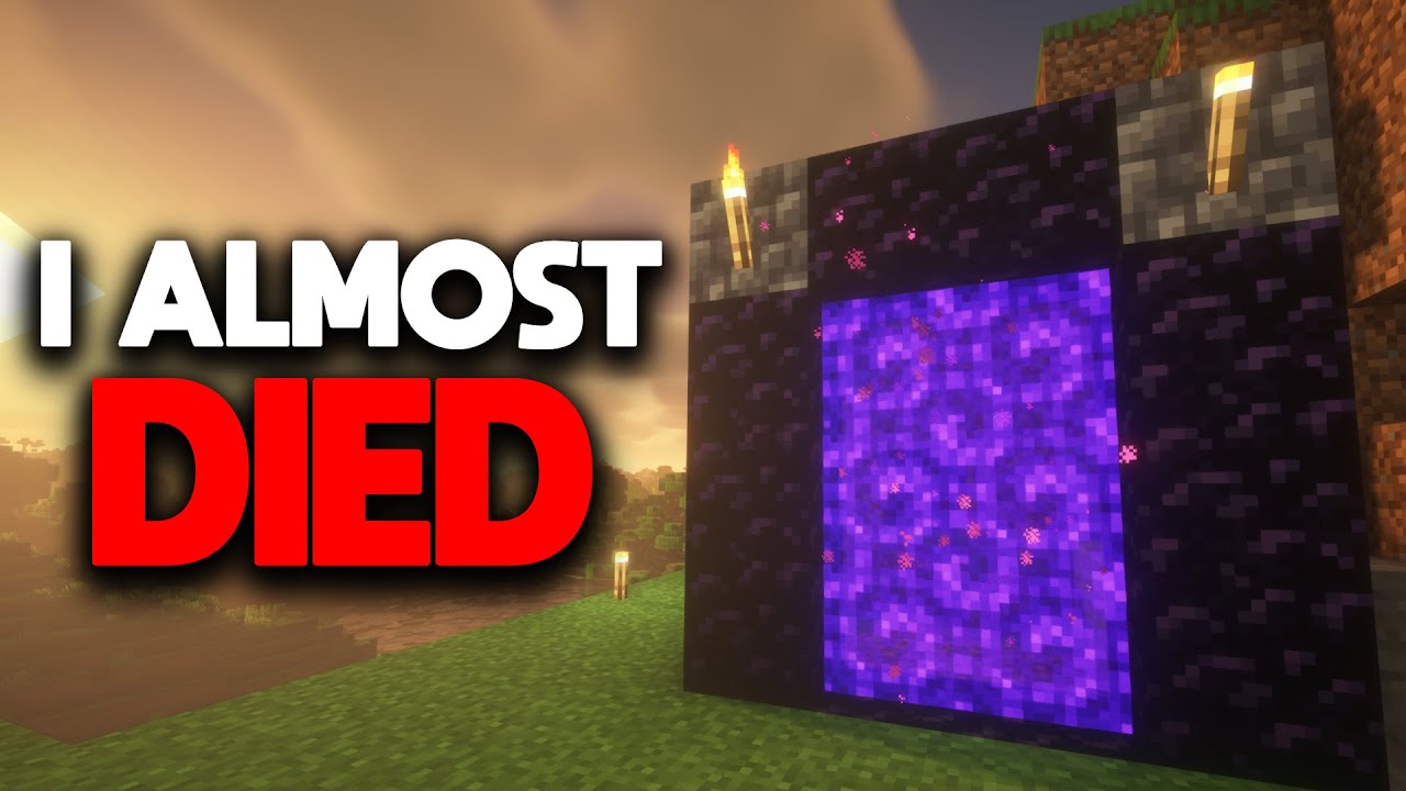 I Almost DIED in the Nether in Hardcore Minecraft... (11) - YouTube
