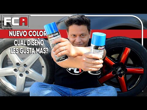COMO PINTAR DOS COLORES EN RINES CON AEROSOL FACIL Y BARATO | FC AUTOS ...