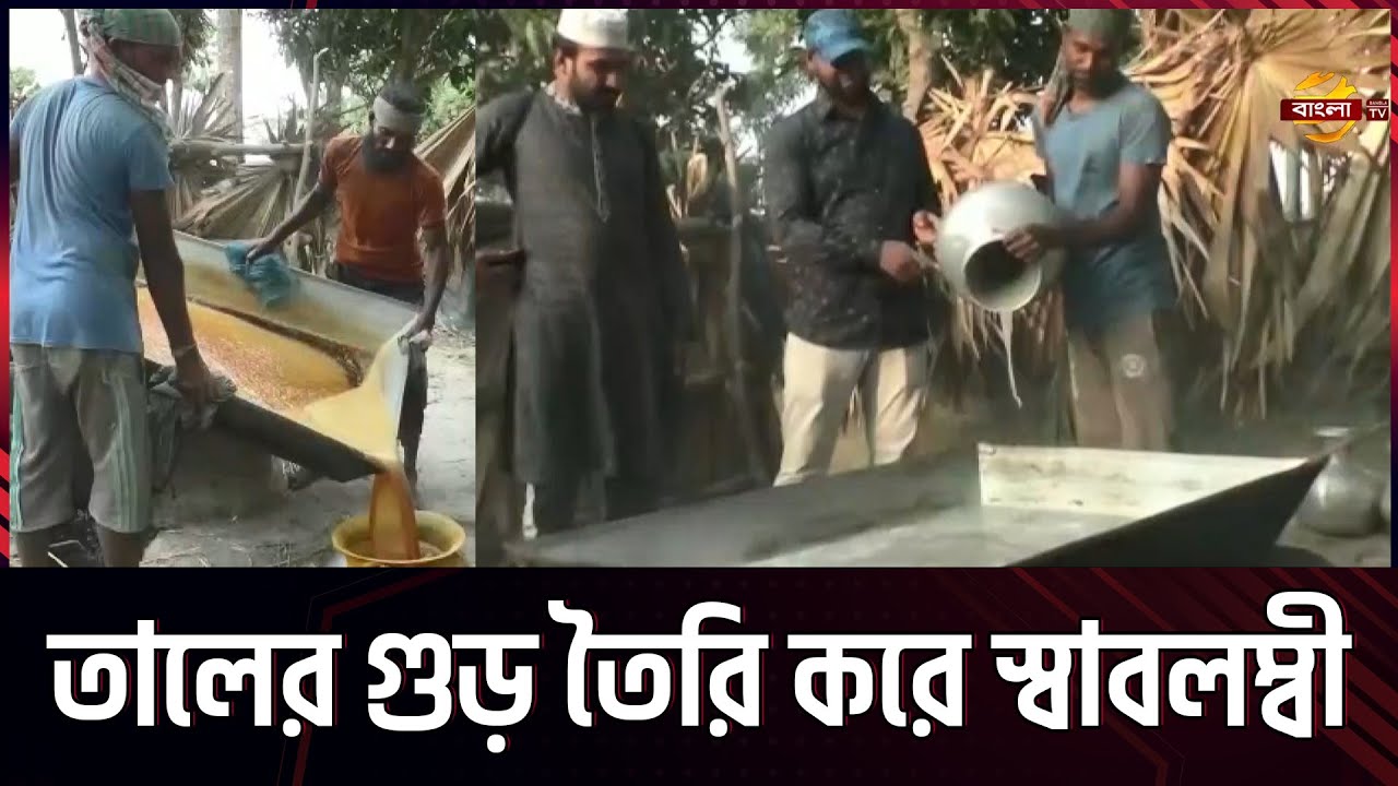 তালের রস থেকে গুড় তৈরি করে স্বাবলম্বী উপকূলীয় অঞ্চলের মানুষ | Taler ...