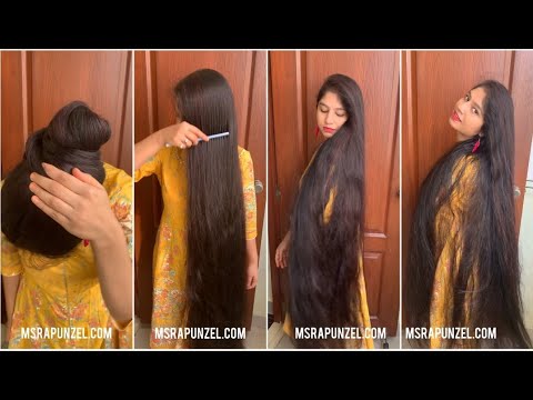 MsRapunzel | Return of an Indian Rapunzel with Thigh Length Hair - YouTube