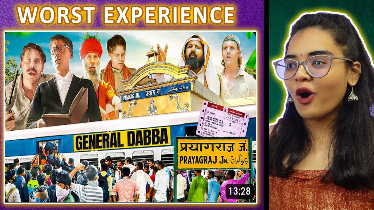 Indian Railway General Dabba REACTION | 2 Foreigners In Bollywood ...