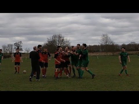 24/03/24 Palgrave VS AFC Dragonfly. Nothing like a in game brawl. - YouTube