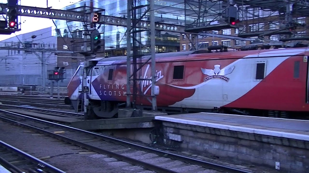 *FLYING SCOTSMAN LIVERY* VTEC 91101 & 82205 Depart London KGX 14/11 ...