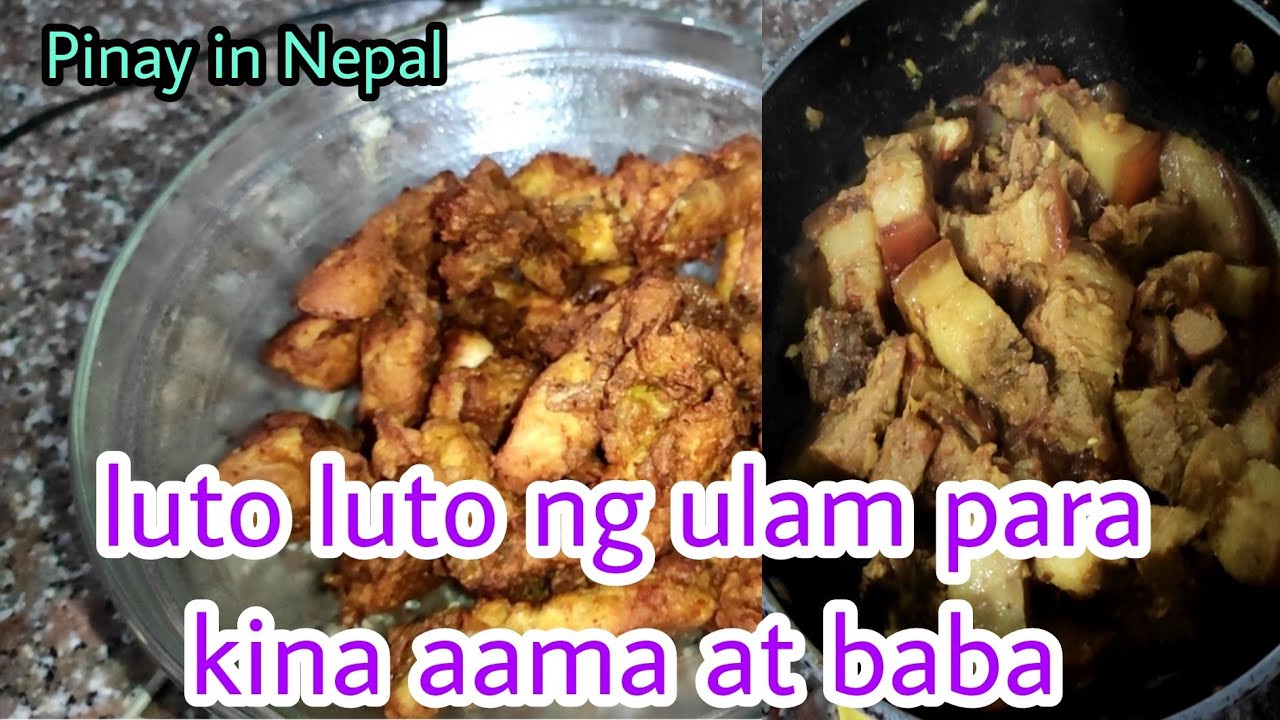 luto luto ng ulam para kina aama at baba - YouTube
