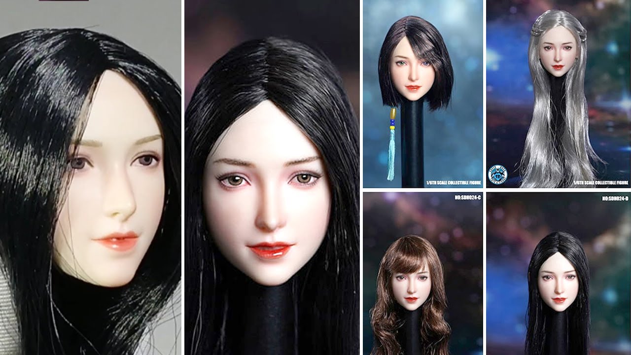Yuna Headsculpt Sdh024 Kitbash 1 6 Scale Figurine Pale Tbleague Phicen