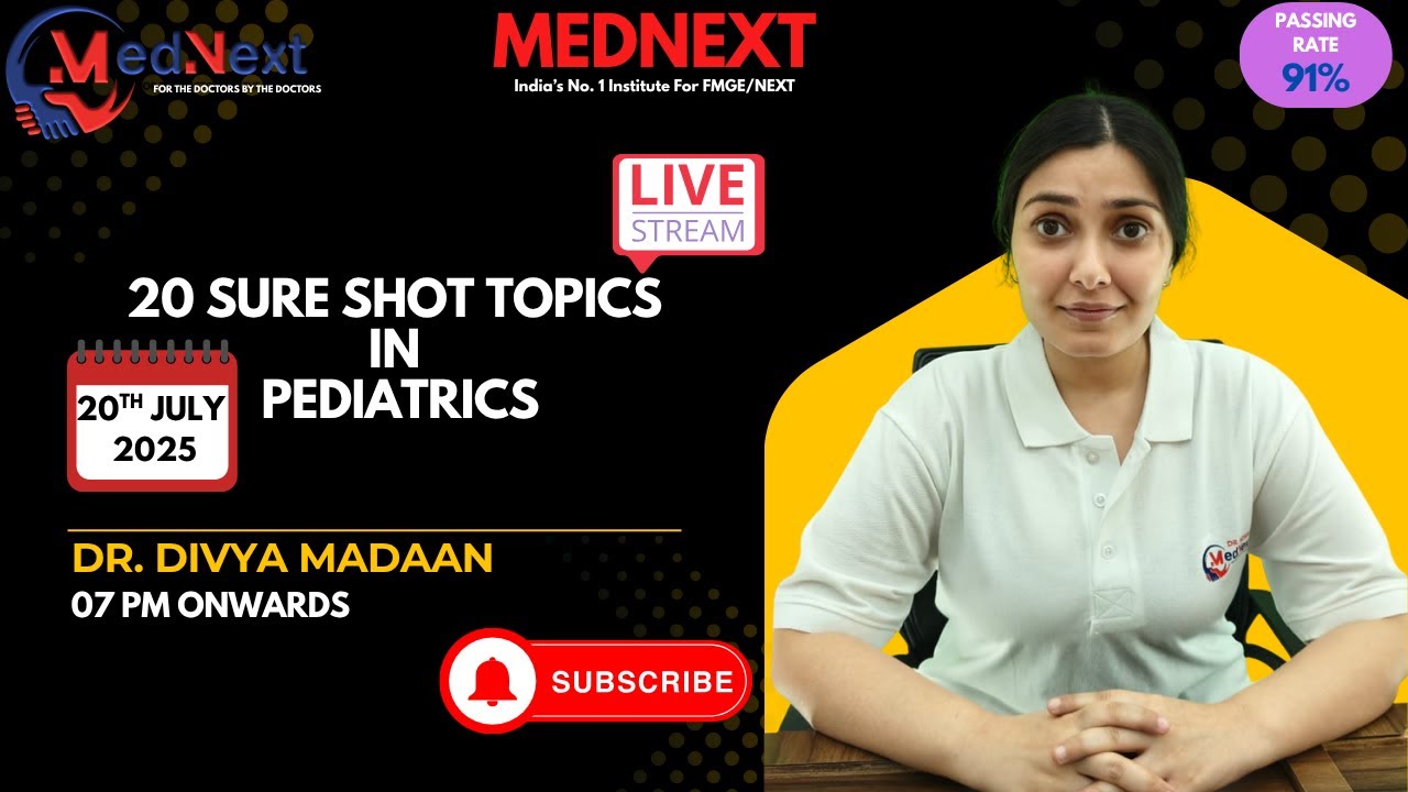20 SURE SHOT TOPICS IN PEDIATRICS | BY DR. DIVYA MADAAN - YouTube