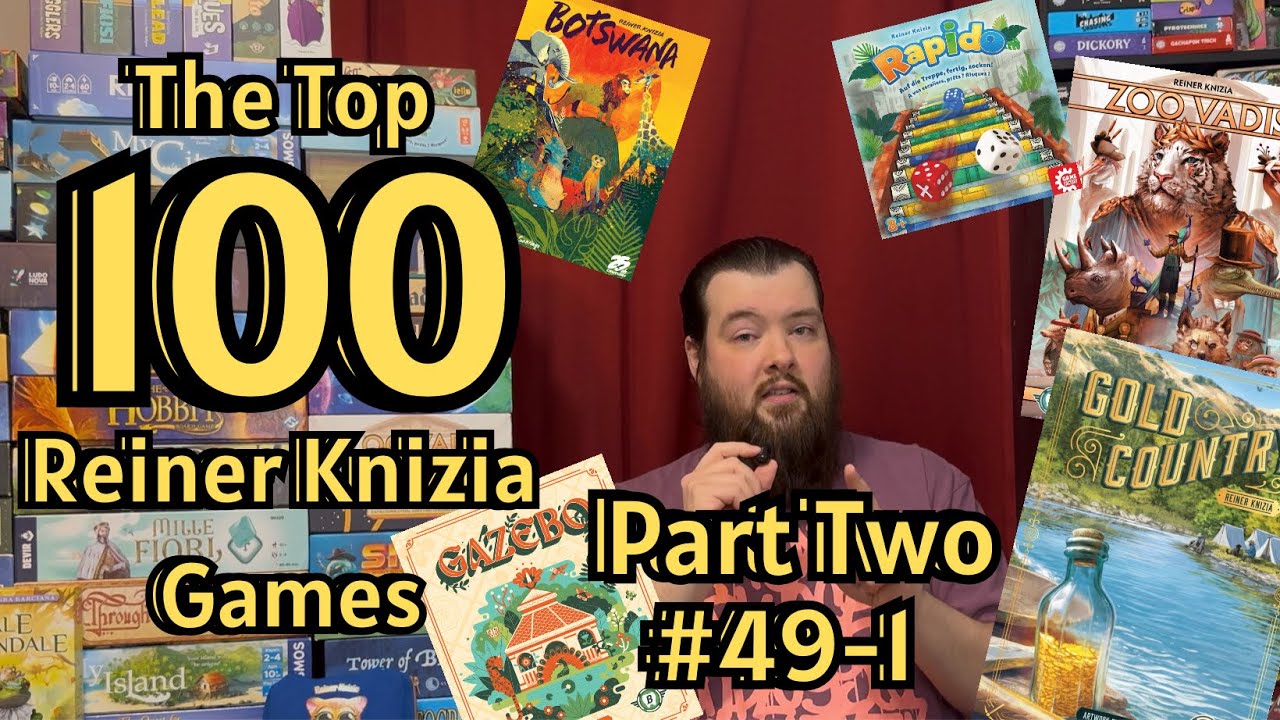 The Top 100 Best Reiner Knizia Games (49-1) - YouTube