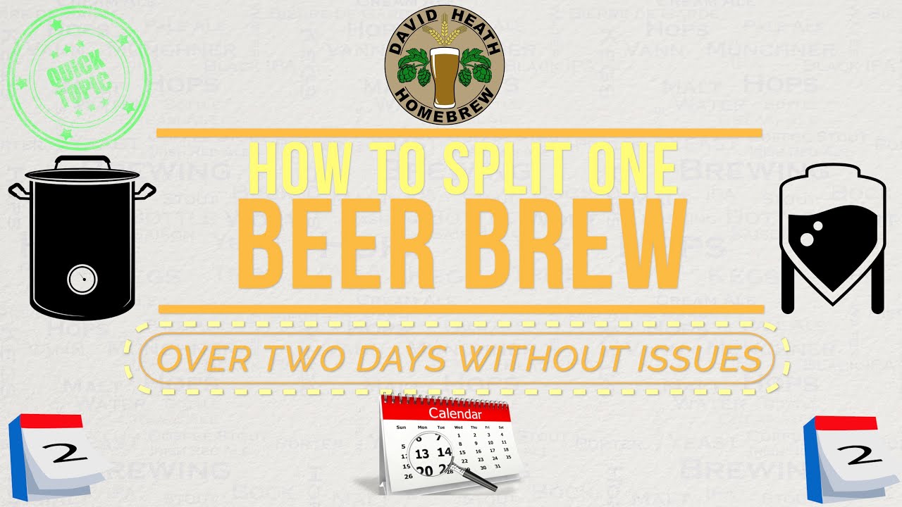 Split One Beer Brew Over Two Days - YouTube