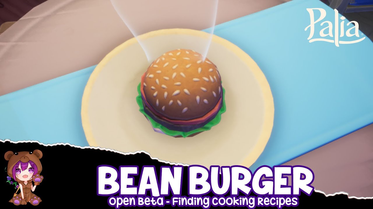 Bean Burger | Palia Cooking Recipe - YouTube