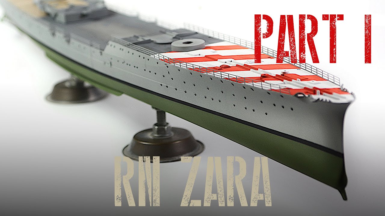 1/350 RN ZARA [Trumpeter] - Part 1/3 - YouTube