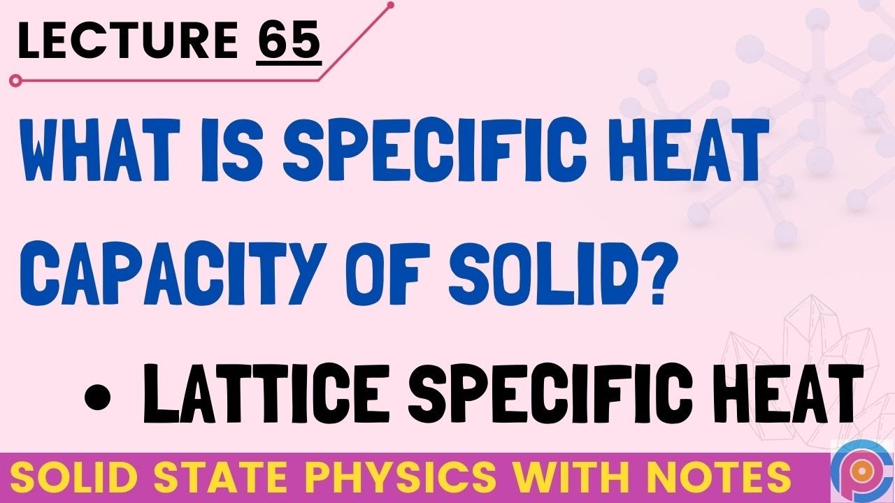 What is specific heat capacity of solid? | lattice specific heat - YouTube