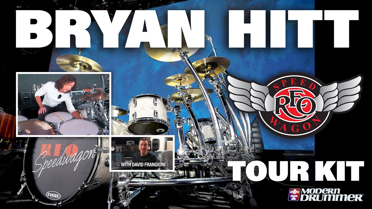 Bryan Hitt - REO Speedwagon - Tour Kit Rundown - YouTube