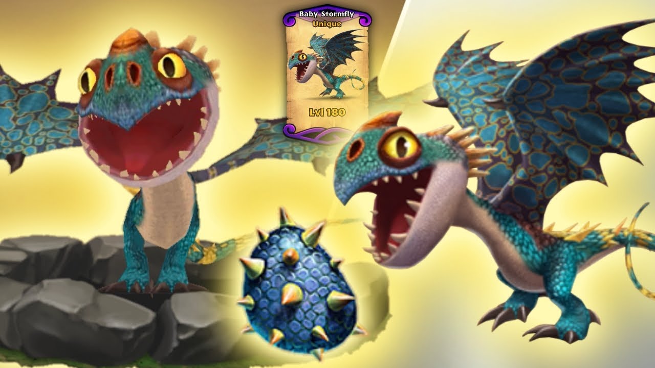 BABY STORMFLY — Unique Dragon Max Level 180 "Mini Titan Mode" Showcase ...