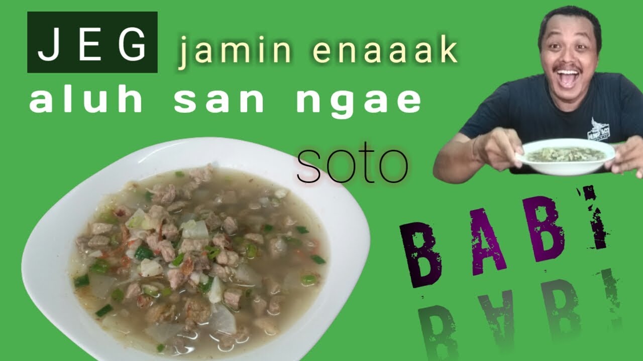 SOTO BABI buatnya gampang buaaanget lho..... dan RaaaSaanya.... maknyus ...