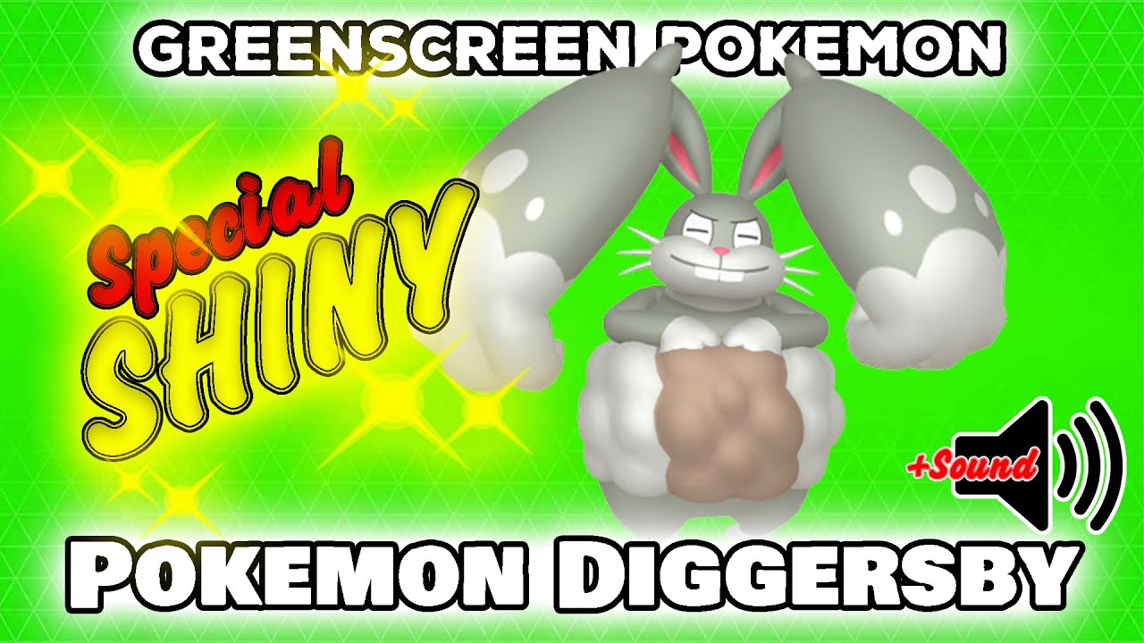 Pokemon Shiny Diggersby | GreenScreen | Pokémon GO | 👍POGOTUBE - YouTube