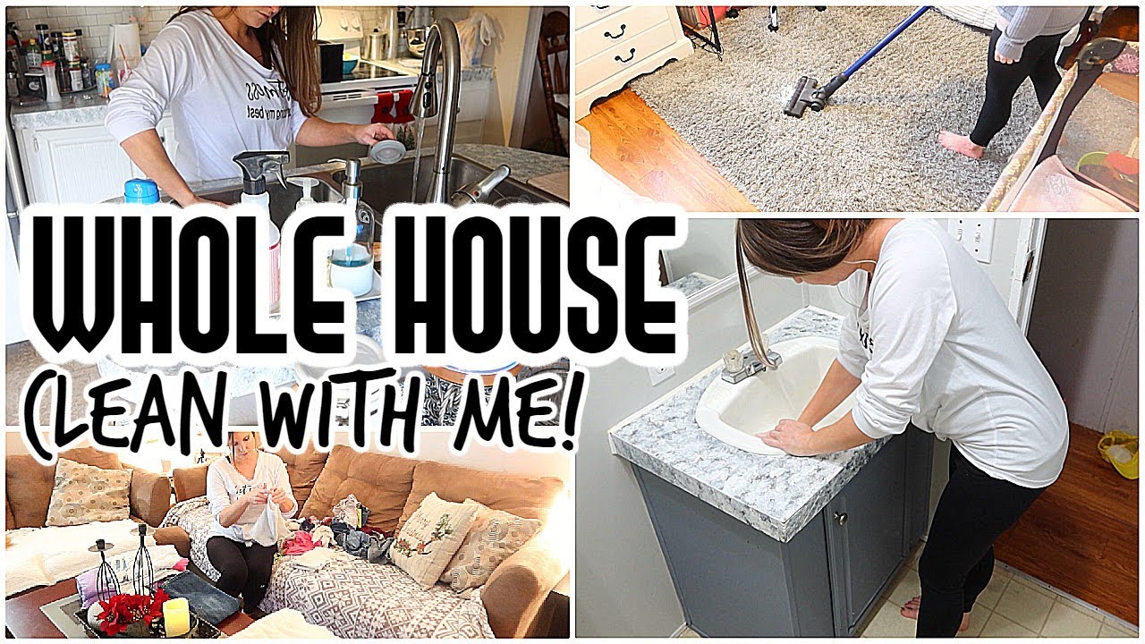 ALL DAY WHOLE HOUSE CLEAN WITH ME | ULTIMATE CLEANING MOTIVATION - YouTube