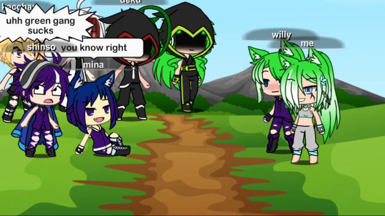 Green gang (gacha life) 🔲 - YouTube