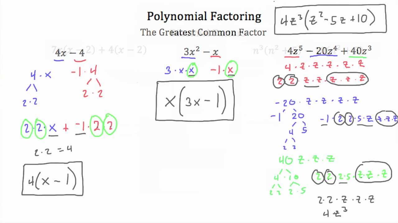 Polynomial Factoring-Textbook Tactics - YouTube
