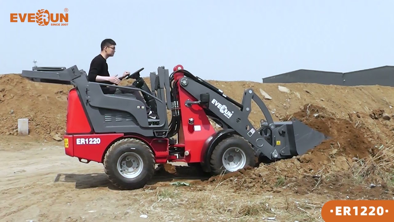Learn more about EVERUN ER1220 1.2ton Compact Wheel Loader! - YouTube