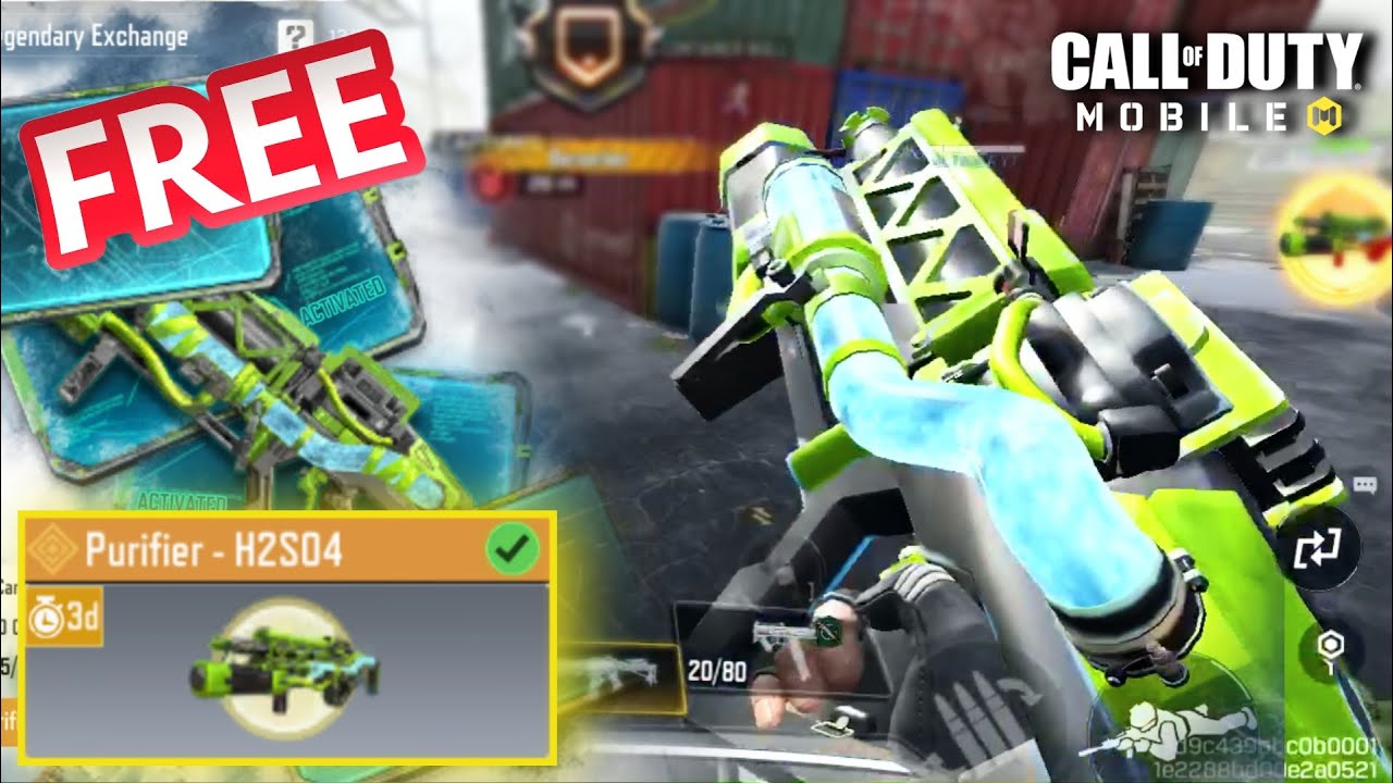*FREE* Legendary Purifier H2S04 Gameplay in COD Mobile Season 11 2024 - YouTube