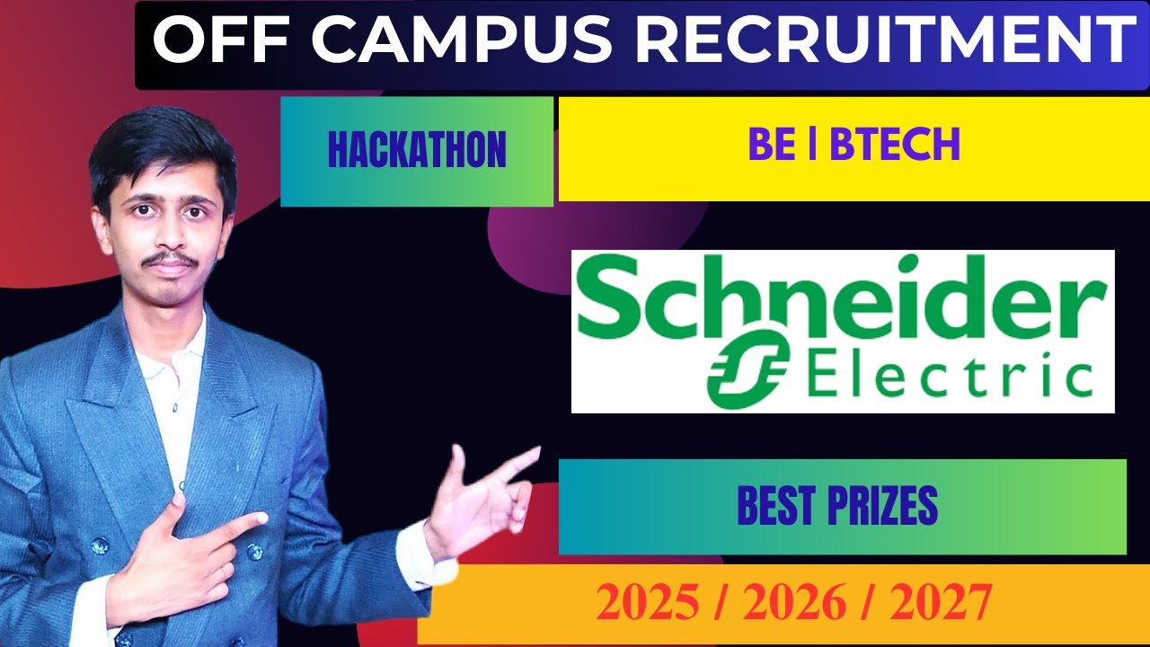 Schneider Electric Recruitment 2024 | Schneider Electric Codeathon 2024 | Hackathon 2024 ...