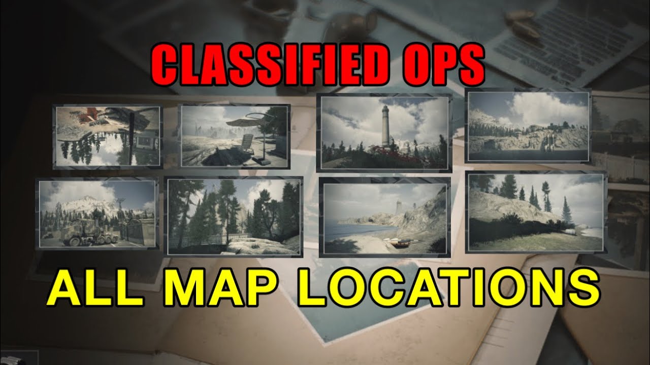 ALL Classified Ops MAP LOCATIONS in Arena Breakout - YouTube