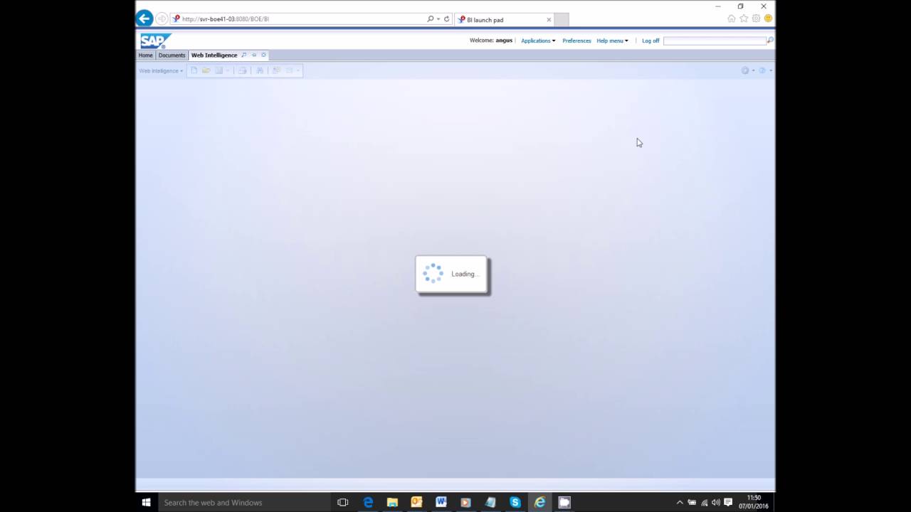 How to Build a Quick Webi Report Using SAP BusinessObjects BI - YouTube