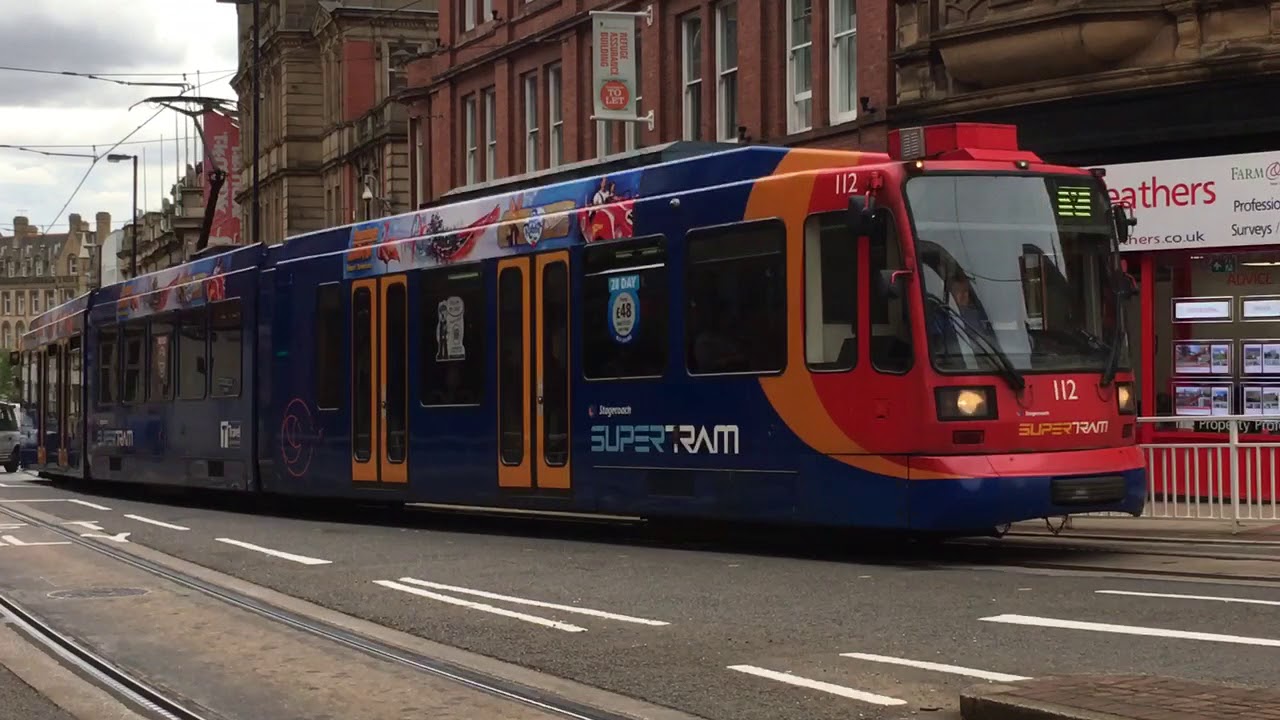 Stagecoach Sheffield SuperTram 112 At City Hall From Meadowhall To ...