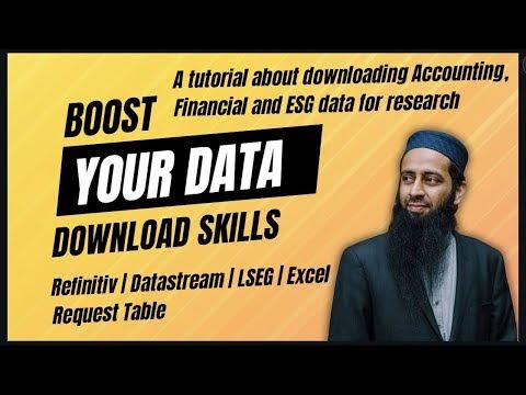 How to download data from Refinitiv using Request Table | Static and ...