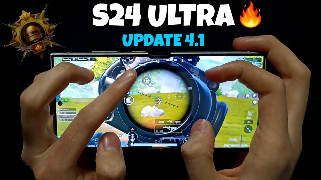 SAMSUNG S24 ULTRA HANDCAM 🔥 PUBG TEST SMOOTH + 120FPS 😱 | UPDATE 4.1 ...