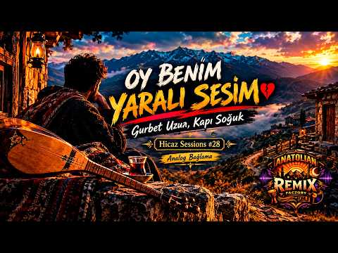 OY BENİM YARALI SESİM 💔 | Gurbet Uzun, Kapı Soğuk | Hicaz Sessions #28 🎻 Analog Bağlama