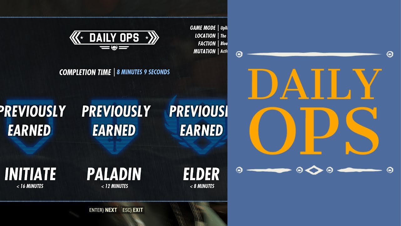 Daily OPS - Solo Guide That Will Make Earning Your Elder Rewards Easy ...