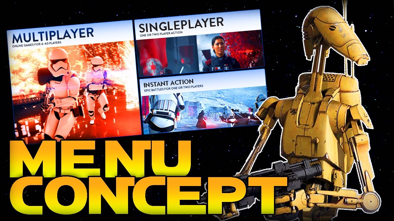 Star Wars Battlefront II Menu Concept - YouTube