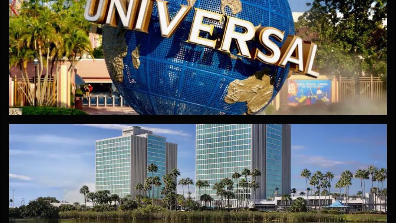 DoubleTree by Hilton at the entrance of Universal Orlando Studios FL ...