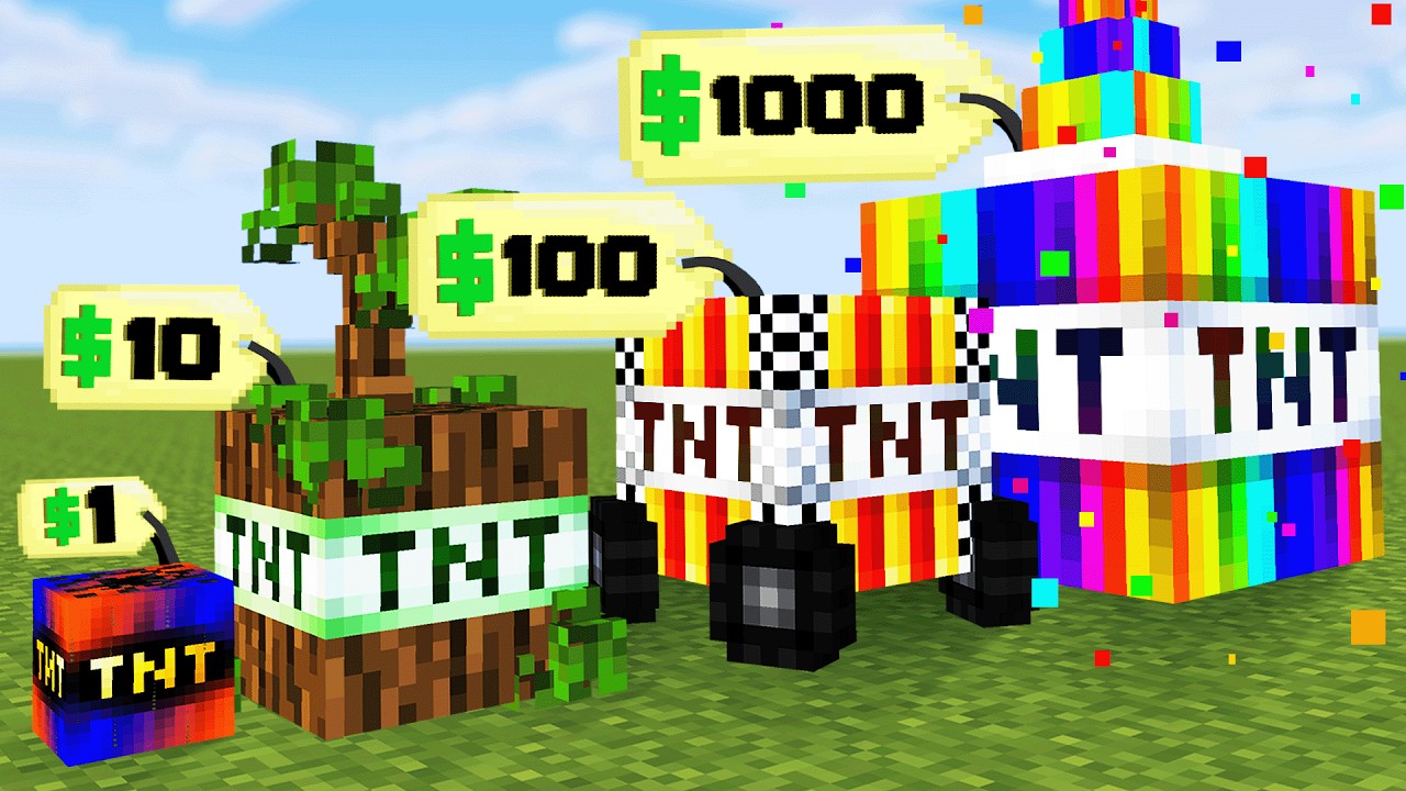 Minecraft but I Explode 1,000,000 Blocks - YouTube