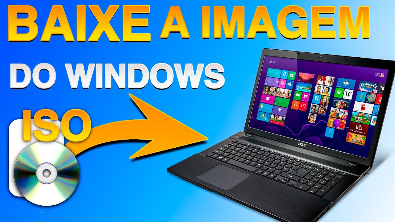 Como baixar imagem iso do Windows 32bits e 64bits em português - YouTube