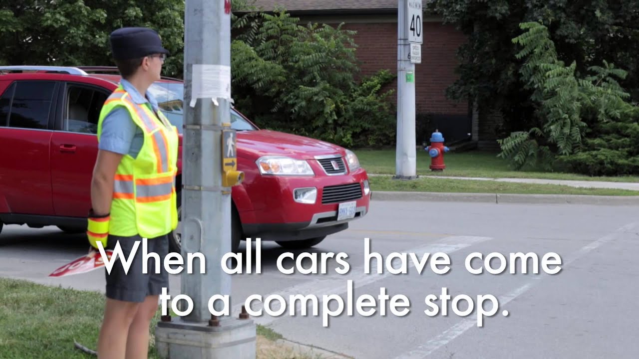 Burlington Transportation: Crossing Guard - Training Video - YouTube