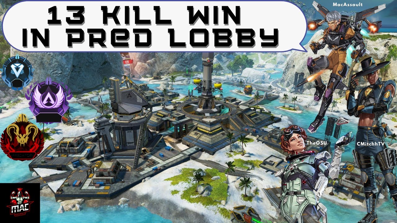 WINNING A RANKED PRED LOBBY WITH 13 TEAM KILLS - YouTube