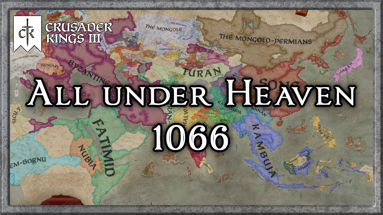 Cruasder Kings 3: All under Heaven - 1066 AI only Timelapse - YouTube