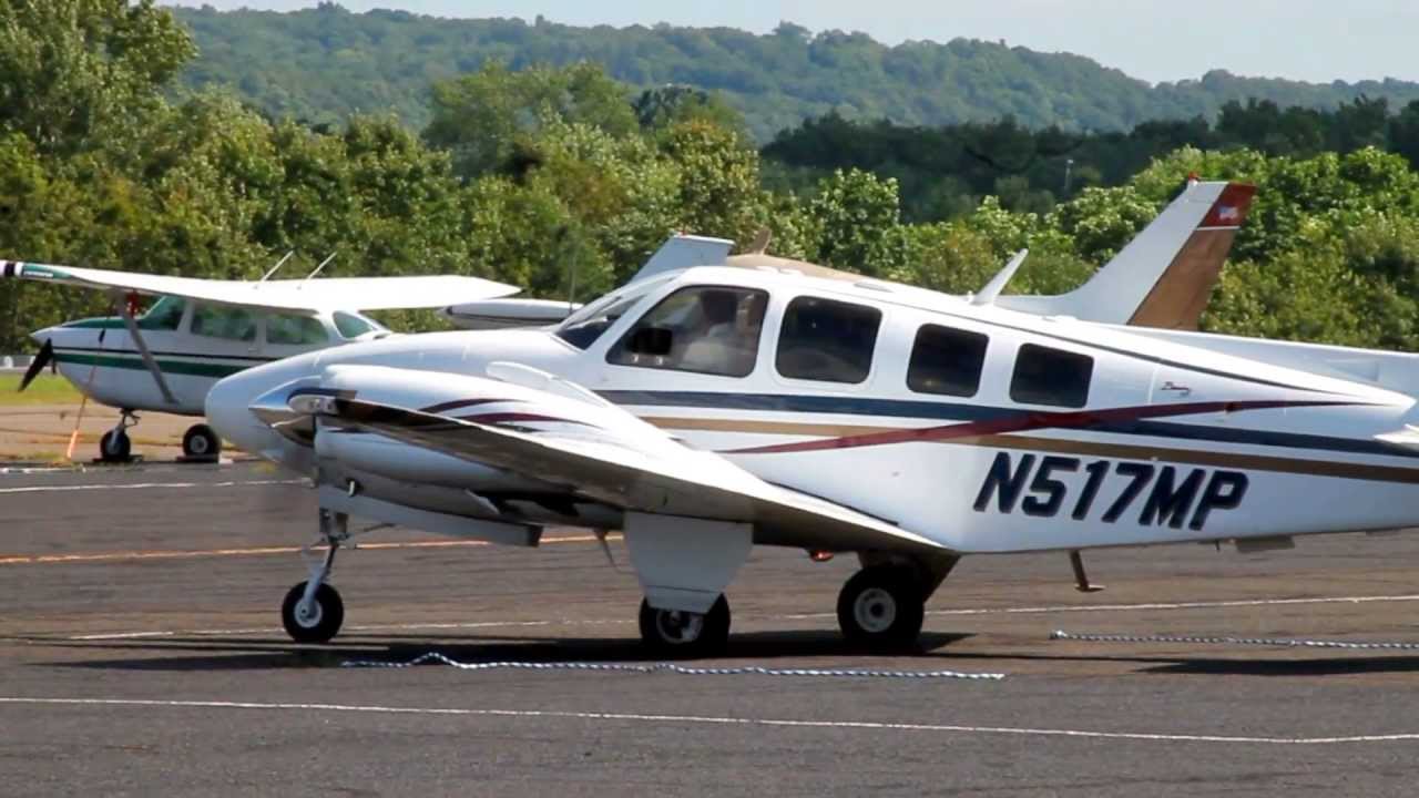 Beechcraft Baron 58 Departs Robertson Field - YouTube