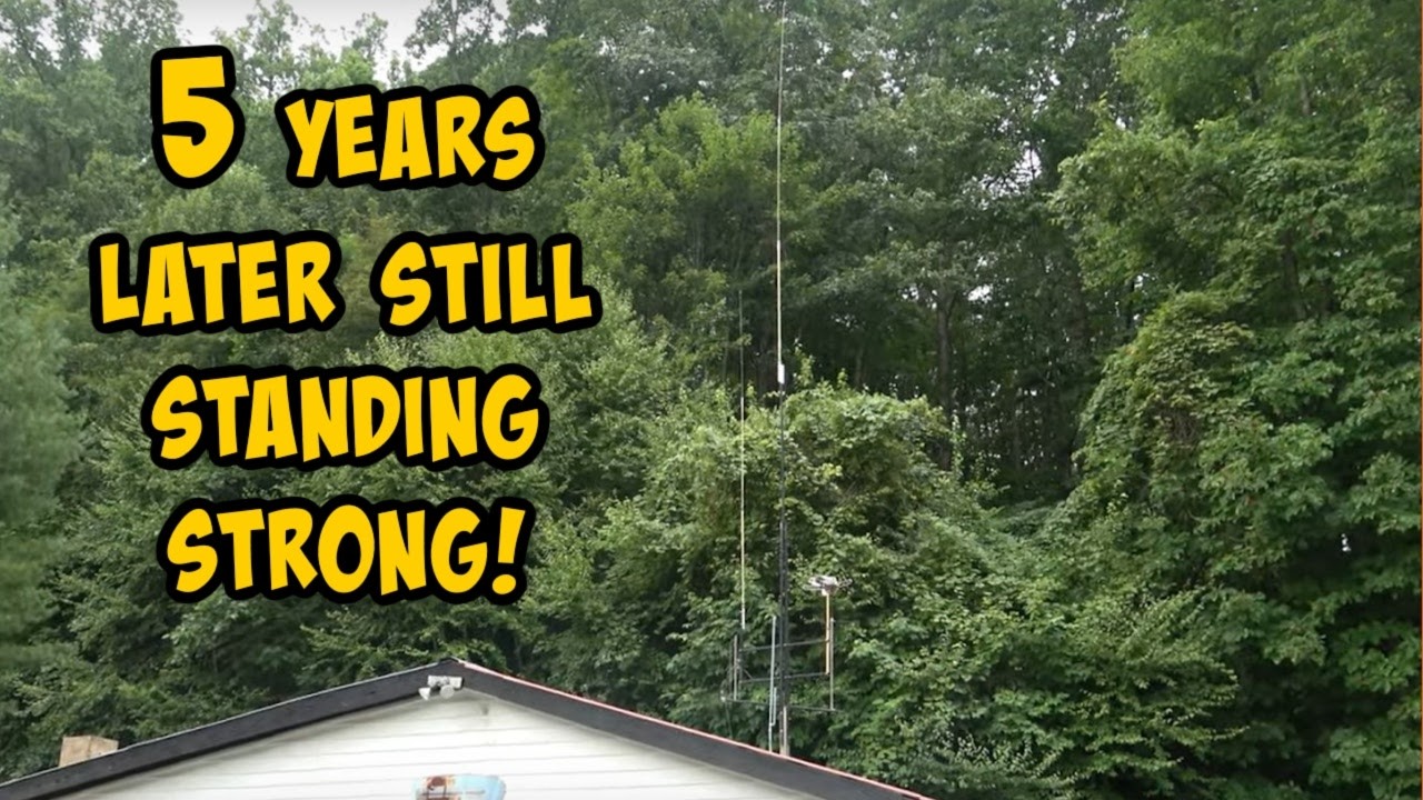 5 Years With My Homemade Antenna Tower. How has it held up? - YouTube