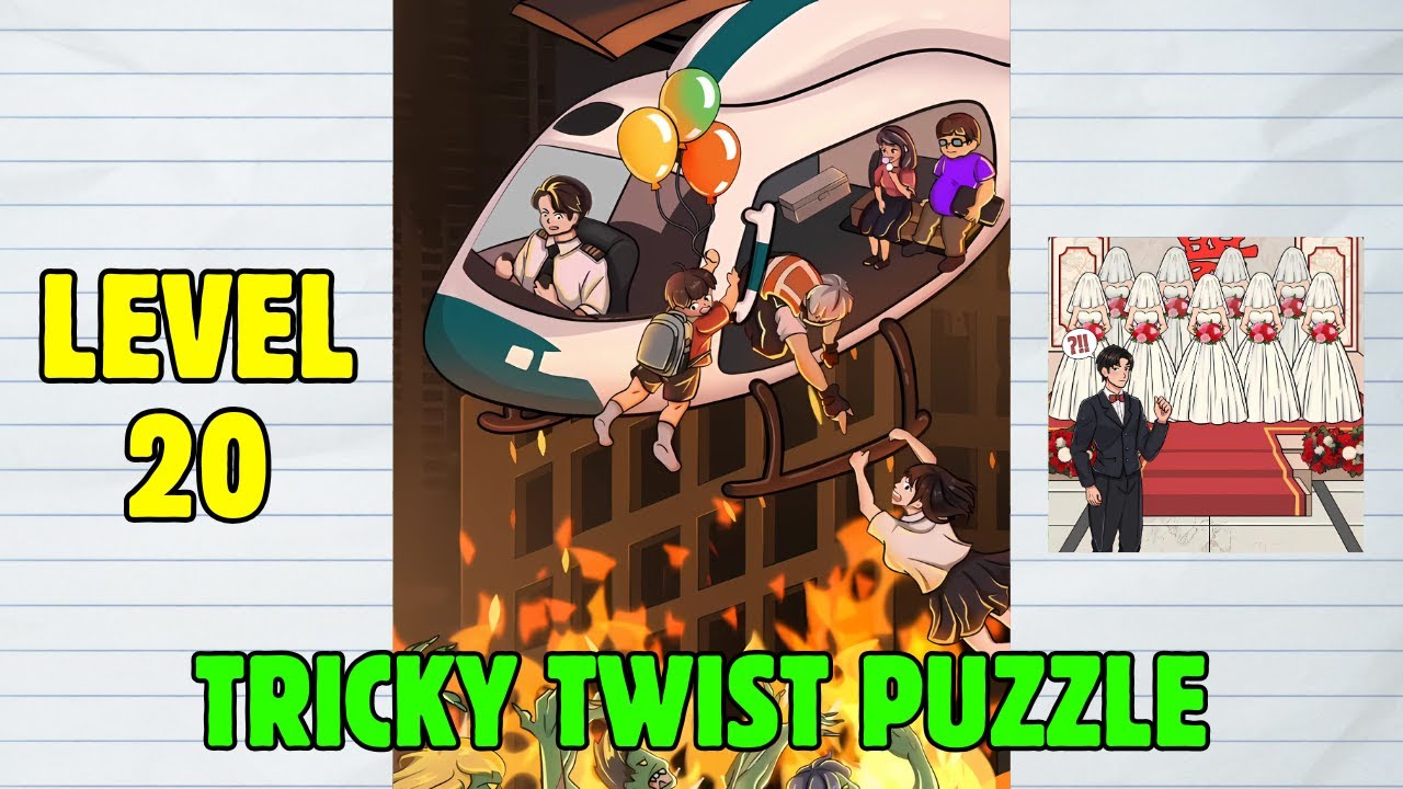 Tricky Twist Puzzle Game Level 20: Reduce the Weight Of Helicopter ...