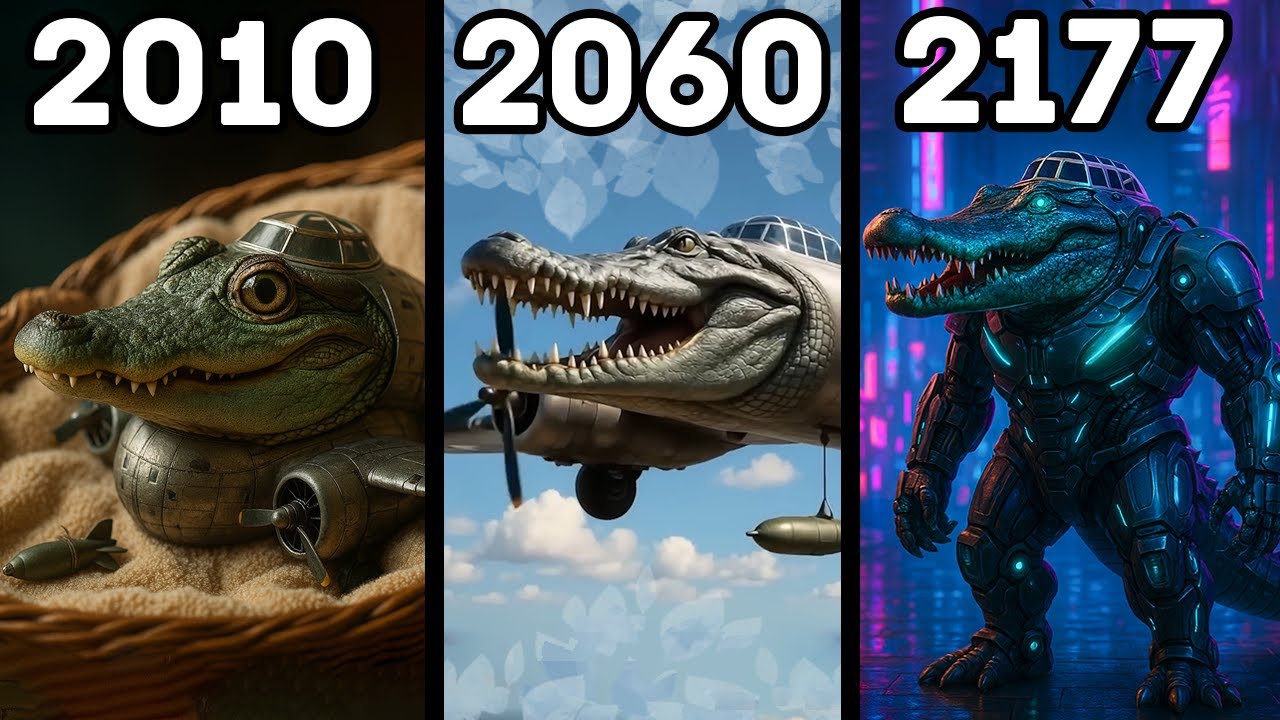 Evolution of Bombardino Crocodilo (Los Crocodilitos Dicen Kaboom) - YouTube