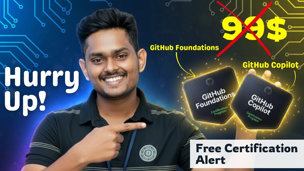 GitHub Free Certifications 2025 | Foundations + Copilot (Apply with ...