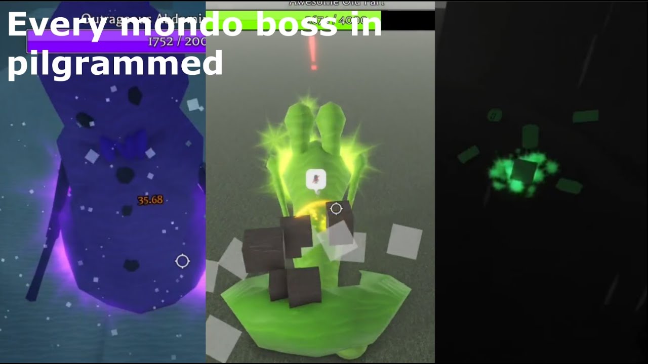 Every Mondo boss - roblox Pilgrammed - YouTube