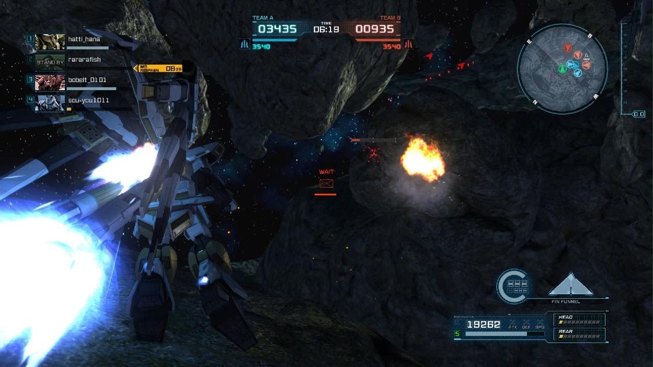 Gundam Battle Operations #5057: Hi Nu Gundam Lv 1 (700 Cost) in Space ...