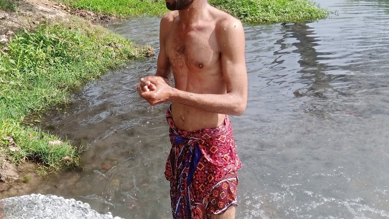 Tubewell swimming in village - YouTube