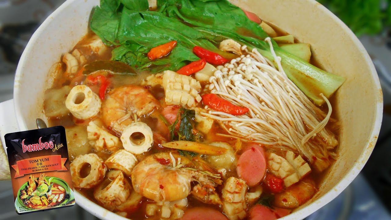 RESEP TOMYUM SEAFOOD BUMBU INSTAN - Simpel, Bahan Lokal, Super Enak dan Seger - YouTube