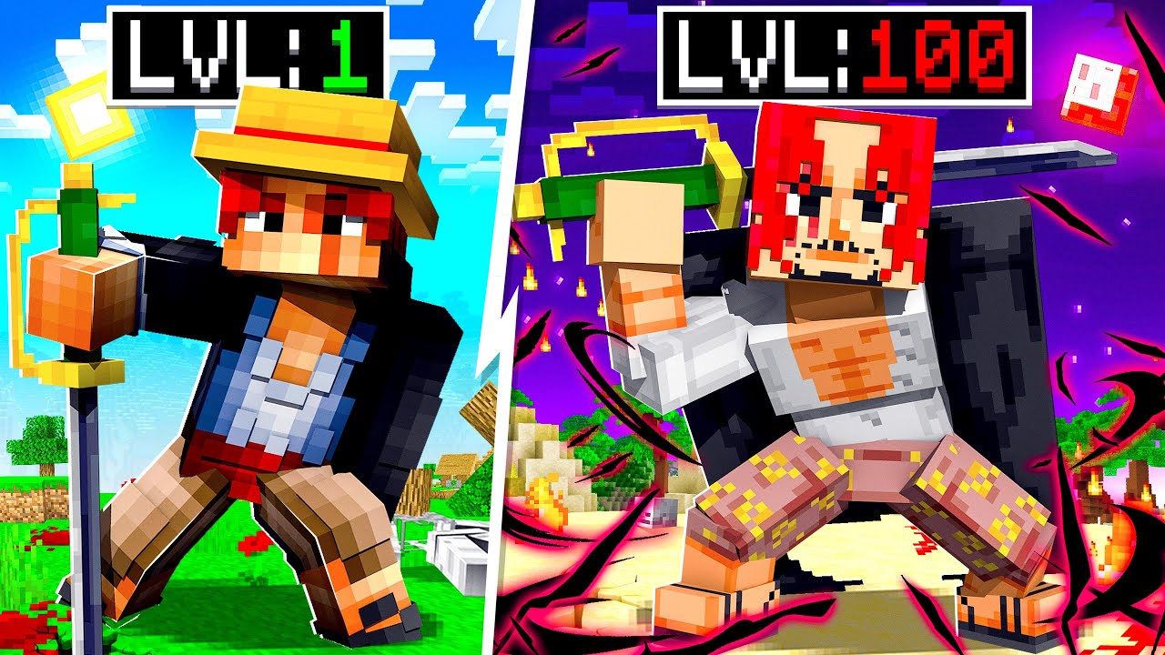 I became Shanks in One Piece Minecraft - YouTube